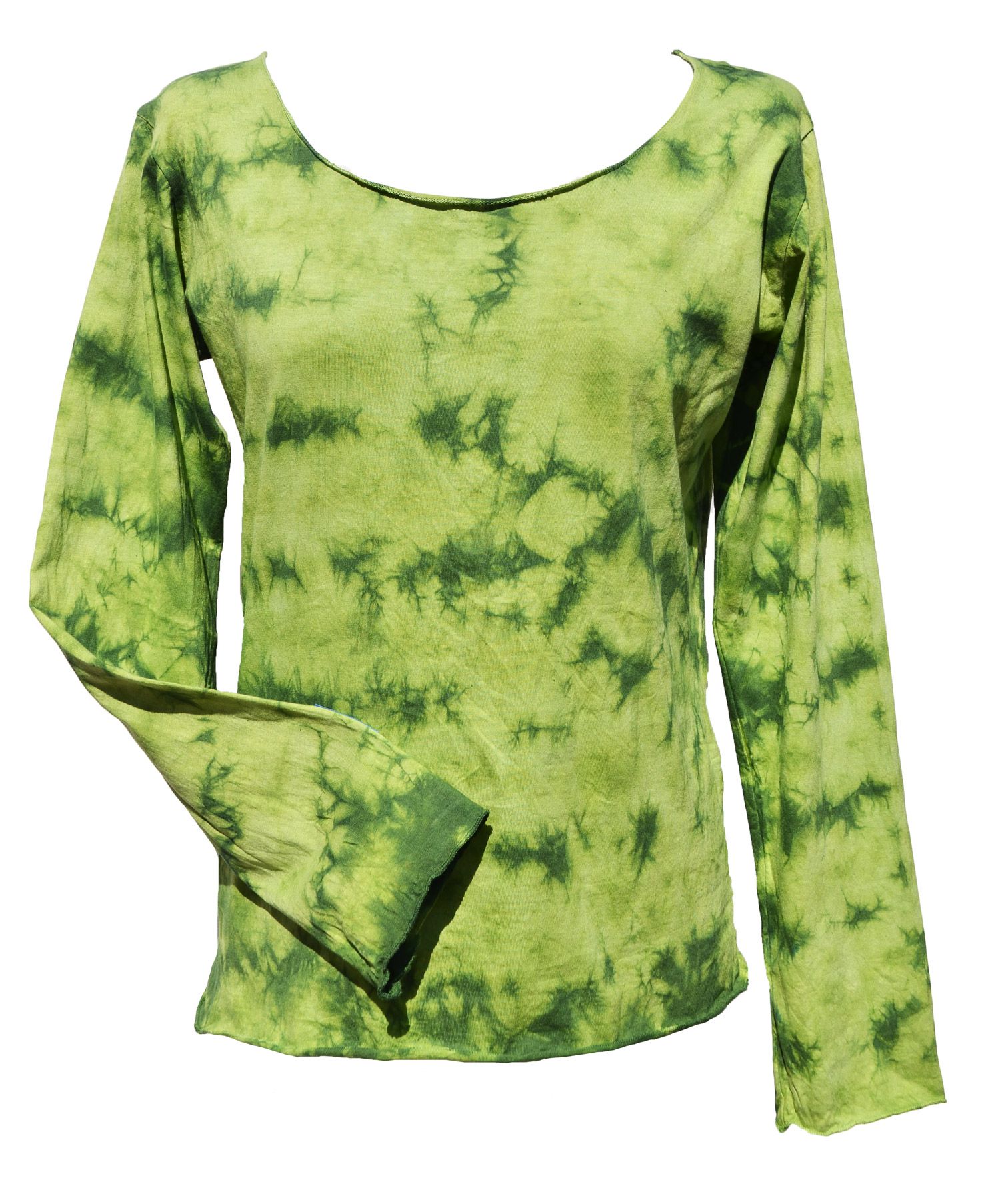 Tie Dye - Anytime - long sleeve - top - Green | Black Yak Tie Dye - Anytime - long sleeve - top - Green | Black Yak